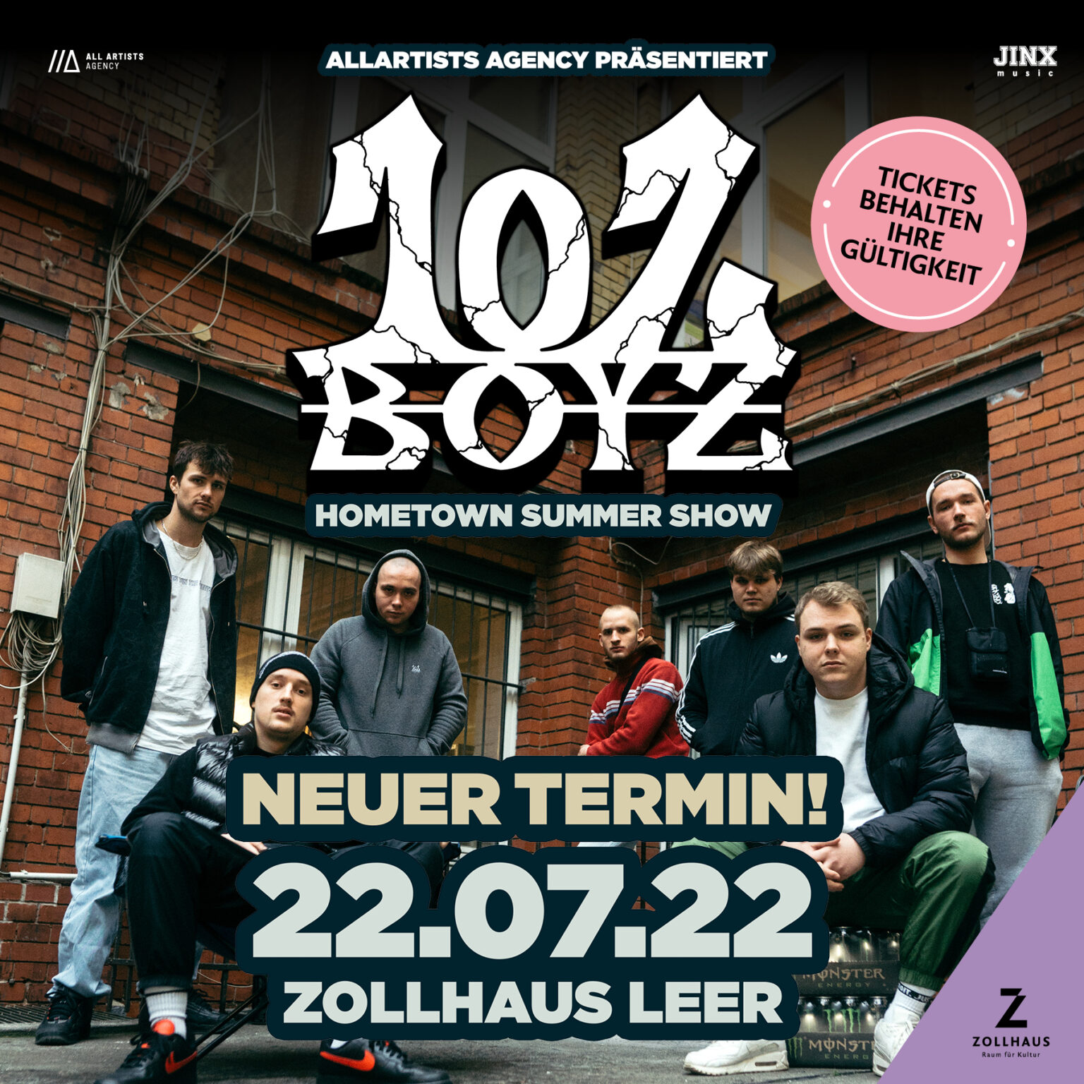 Konzert: 102 BOYZ (Hip Hop, Hometown-Summer-Show) – ZOLLHAUS ...